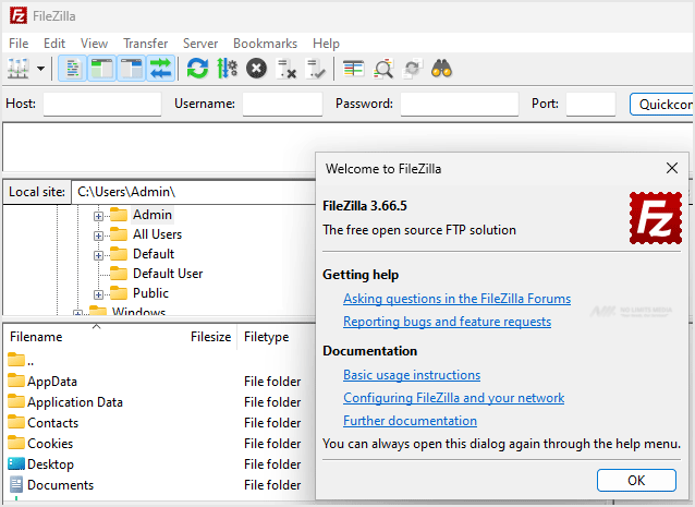 How to Install Filezilla Client on Windows - No Limits Media